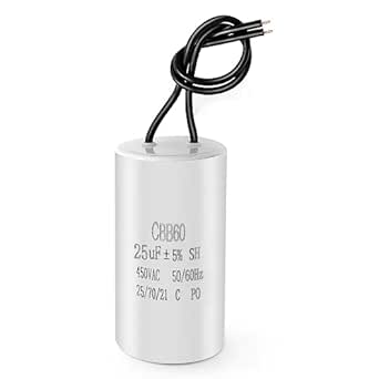 SYOWADA Cbb60 Capacitor 25Uf 50/60Hz 450V Ac Motor Run Sh Capacitor for Air Compressor Water ...