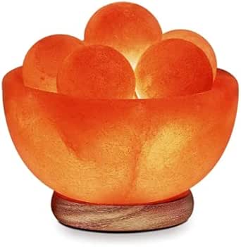 Amazon.com: Himalayan Salt Lamp Bowl with Heated Rock Salt Massage ...