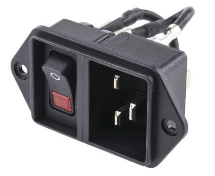 AC Power Entry Modules 20A 2-P SW RED ILLUM: Amazon.com: Industrial ...