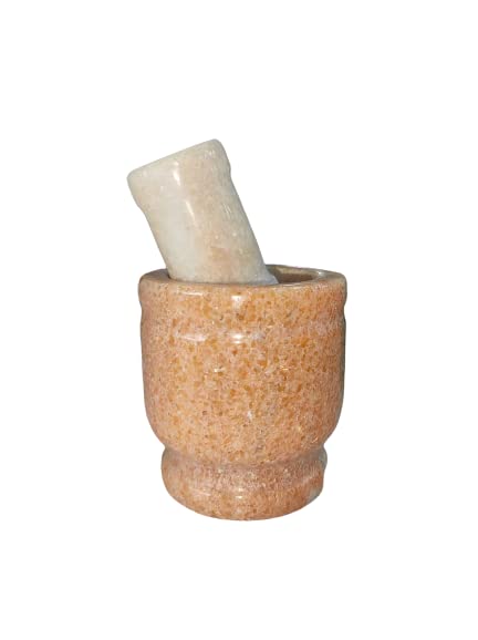 Buy Rare Pink Marble Dasta/Mortar and Pestle Set/Ohkli Musal/Kharal/Idi ...