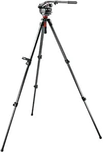 Amazon.com : Manfrotto MagFiber Video Tripod Kit with 745MF3 MDeVe ...