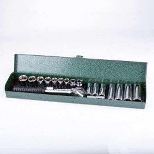 ARC-POWER For 3/8" Drive DR Standard SAE Ratchet Socket Wrench Tool Set ...