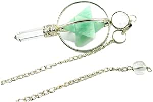 Amazon.com: Jet Amazonite Spinning Merkaba Pendulum 2.5 inch Jet ...