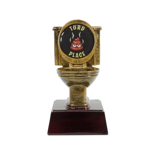 Snapklik.com : Gold Toilet Bowl Trophy - 6 Inch Tall Turd Place Award ...