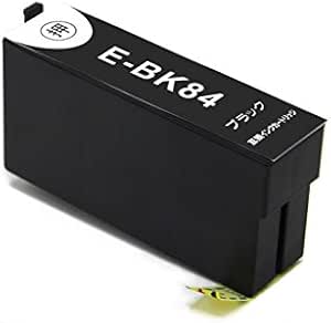Amazon.co.jp: 【pomme】 ICBK84 ブラック 染料 単品 エプソン対応 互換インク 残量表示機能付 ISO14001/ISO9001認証工場 (IC84 IC83 ...