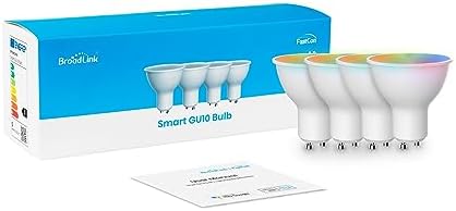 Broadlink FastCon Super Connect GU10 Smart Light Bulb 4-Pack, Color ...