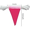 Amazon.com: Consummate 100 Feet Rose Pink Pennant Banners Flags String ...