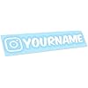 Amazon.com: Pair of 2 Custom Social Media Username Decals ...