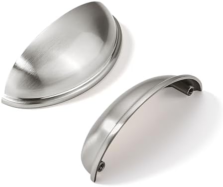 khtumeware 10 Pack 3" Drawer Pulls Brushed Satin Nickel Cabinet Cup ...
