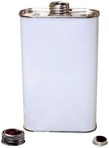 Amazon.com: Air Sea Containers 1 Pint Metal (White) F Style Can Oblong ...