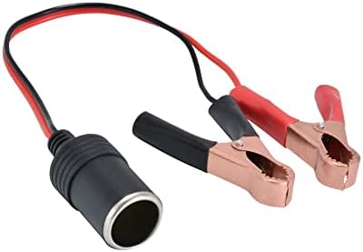 Car Battery Alligator Clips to Cigarette Lighter Adapter 12v Battery ...