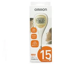 Amazon.co.jp: オムロン 純正品 MC682 バックライト付き 【108×41×19mm】日時付き履歴表示 (測定精度: ＋/-0.1°C) 収納ケース付き 曲がるプローブ 暗い ...