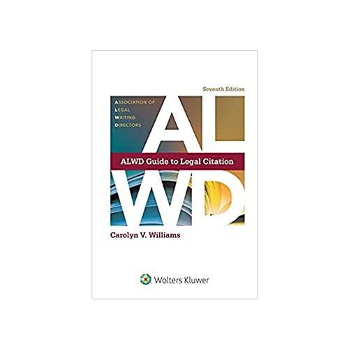 ALWD Guide to Legal Citation (Connected eBook + Connected Quizzing ...