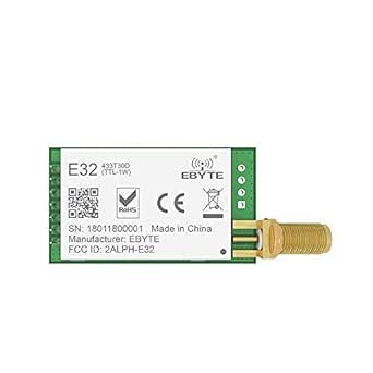 EBYTE LoRa TXCO 433MHz 1W RF Module Lora Transmitter UART 30dBm Long ...