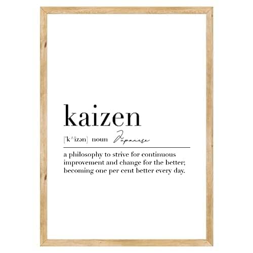 Amazon.com: Kaizen Definition Poster, Japanese Wall Art, Definition Print, Nordic Print ...