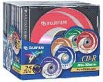 Amazon.com: Fuji 25-Pack of 80-Minute CD-R Discs (25304002) : Electronics