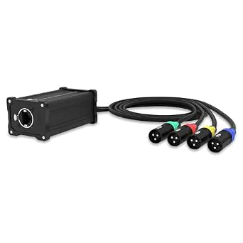 Amazon.com: PRORECK 4-Channel XLR to Ethercon RJ45 Cat6 Snake Cable – 3 ...
