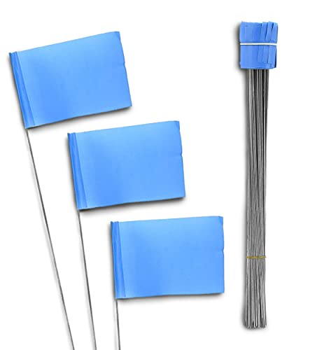 Snapklik.com : AdirPro 2x3 Stake Flags - 100 Pack Pet Boundary Flag ...
