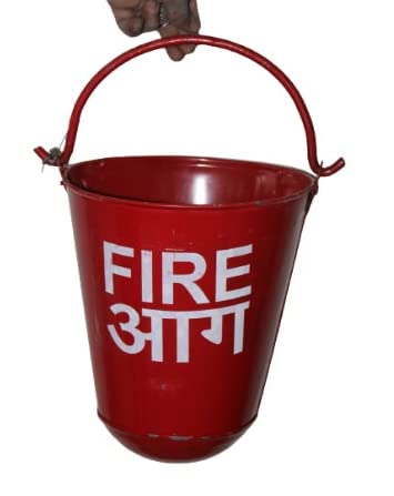 SMS TRADERS Safety Fire Bucket for Fire Place Burning Wood Indoor ...