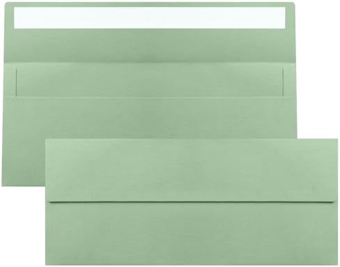 Amazon.com : 50 Pack Sage Green #10 Business Envelopes, Standard ...