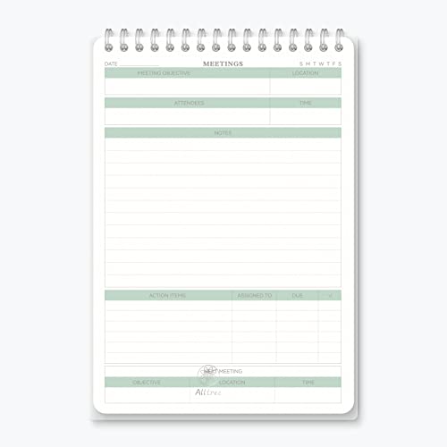 Snapklik.com : Meeting Notes Notepad, Meeting Notebook For Work, Action ...