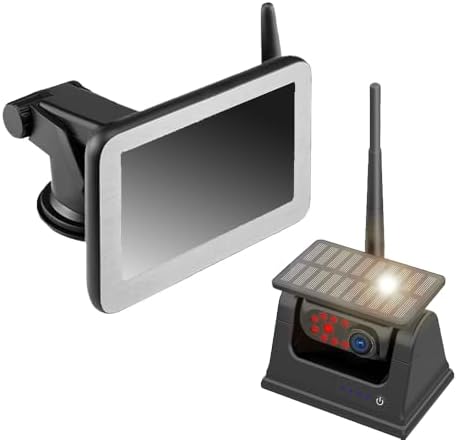 WiFi Wireless Magnetic Hitch Camera Backup Rear View with 4.3 inch LCD ...