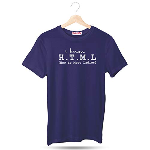 Buy DUDEME I Know HTML | Programmer T Shirt | Coding T Shirt for Coders ...