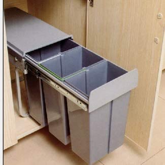 Buy Pull Out Bin for Cupboard,Waste Separation System Pull Out Kitchen ...
