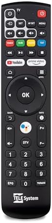 TELE System Telecomando Universale 2 in 1 SEMPLICE per Decoder e TV ...