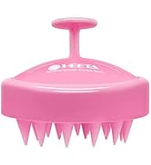 HEETA Brosse Massage Cuir Chevelu avec Poils en Silicone Souple, Brosse Cuir Chevelu pour l ...