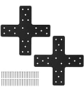 Amazon.com: 10x10 L Post Bracket 4PCS, L Flat Mending Plate for Wood ...