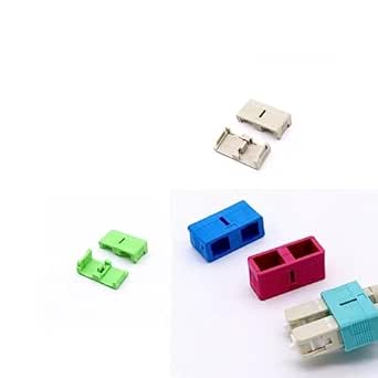 50pcs SC Duplex Clip for Fiber Optic Connector SCAPC SM MM Blue Gray ...