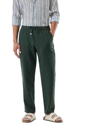 Buy SNITCH Men Casual Trousers | Relaxed Fit Mid Rise Textured Design ...