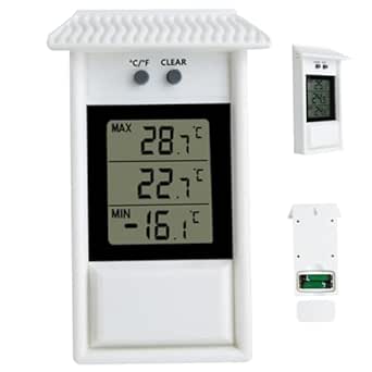 Amazon.com: 1PC Min Max Thermometer Digital Wall Mounted High Low ...
