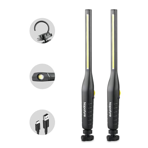 Amazon: 2-Pack Rechargeable LED Work Light 700 Lumens 4000mAh Magnetic ...