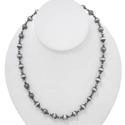 Amazon.com: Navajo Sterling Antiqued Desert Pearl Choker Necklace by ...