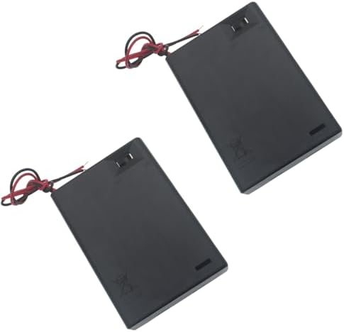 Amazon.com: OZXNO 2 Pcs 2 Slots AA Battery Holder with Leads Plastic ...