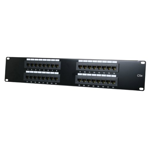 Amazon.com: Patch Panel, 32 Port, CAT 5e, Straight Entry : Electronics