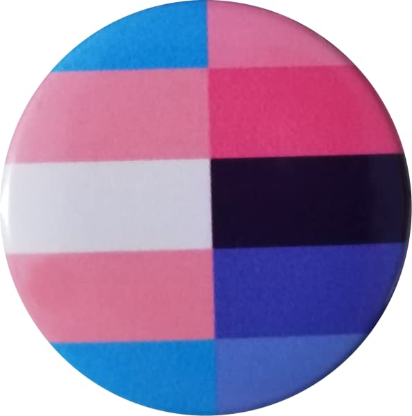 Amazon.com: Transgender Omnisexual Flag pins - mini pinback buttons - 1 ...