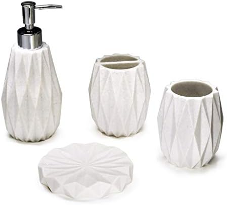 Amazon.com: KRALIX Diamond 4-Piece Bathroom Accessory Set, Includes ...