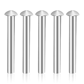 5 Pcs Solid Round Head Aluminum Rivets, Countersunk Fasteners Solid ...