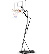 Amazon.com : Yohood Basketball Hoop Outdoor 10ft Adjustable, Portable ...