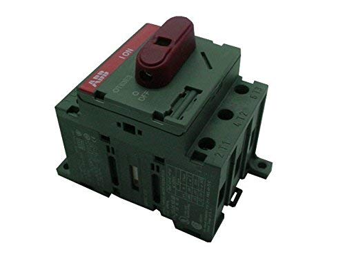 Amazon | 1- ABB OT63E3 80A 3P 600V メンテナンス済み2ポジション切断スイッチ | ヒューズ | DIY・工具 ...