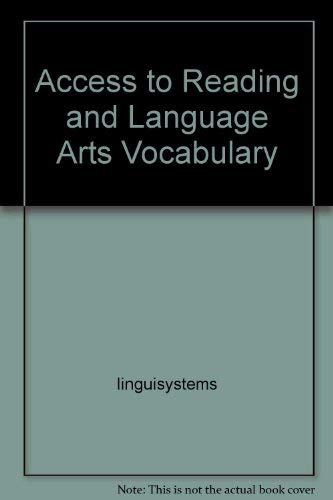 Access to Reading and Language Arts Vocabulary: LinguiSystems ...