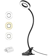 EYOCEAN LED Reading Light, Dimmable Clamp Light for Bed Headboard ...