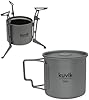 Amazon.com: Kuvik Titanium Siphon Alcohol Stove with Folding Legs ...