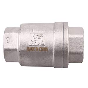 Snapklik.com : 1/2 Inch Vertical Check Valve SUS304 Spring Loaded Check ...