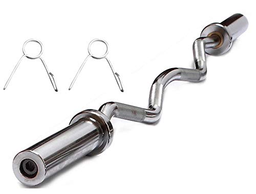 Buy SANR Olympic Professional Curl Barbell 3 feet Curl Gym Rod,48 mm ...