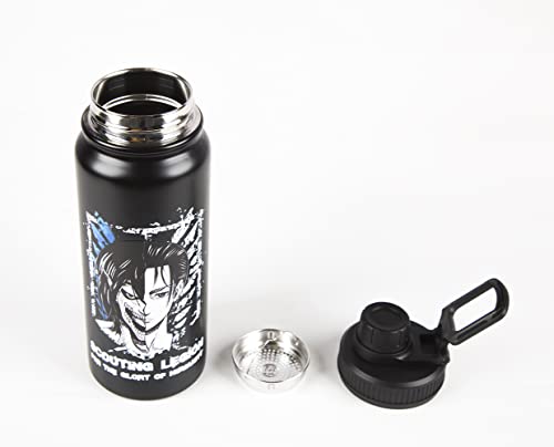 Maxers Attack on Titan Stainless Steel Water Bottle 20oz 600ML Keeps ...
