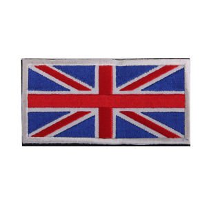 EMBROIDERY UNION JACK BRITISH FLAG ARMY MILITARY LOOP FASTENER PATCH ...